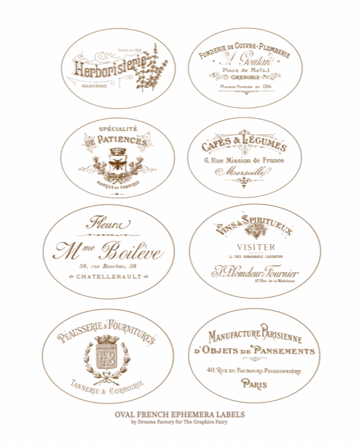 French labels – Cottage Green on the Lake
